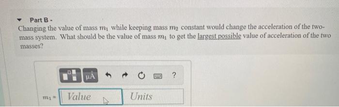 Solved Consider two masses mi and m2 connected by a thin | Chegg.com