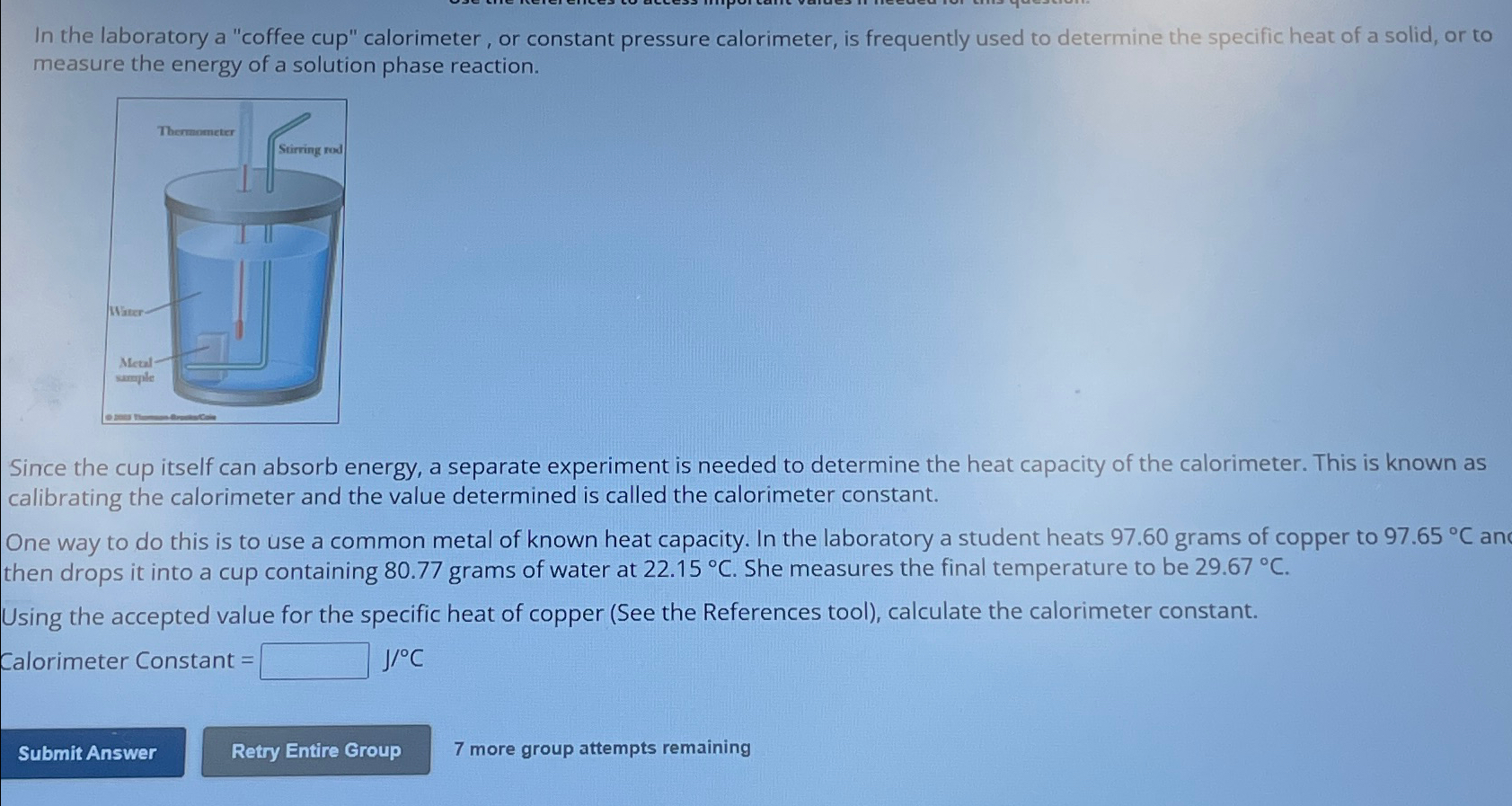 Solved In The Laboratory A Coffee Cup Calorimeter Or