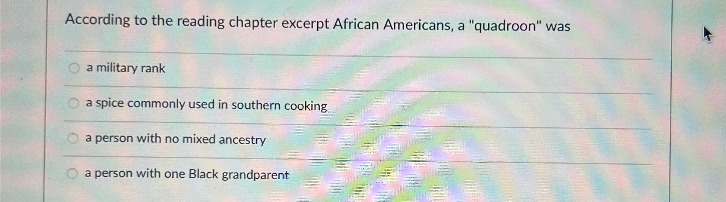 Solved According to the reading chapter excerpt African | Chegg.com