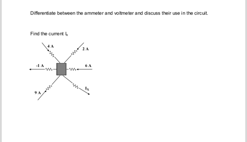 Solved Differentiate between the ammeter and voltmeter and | Chegg.com