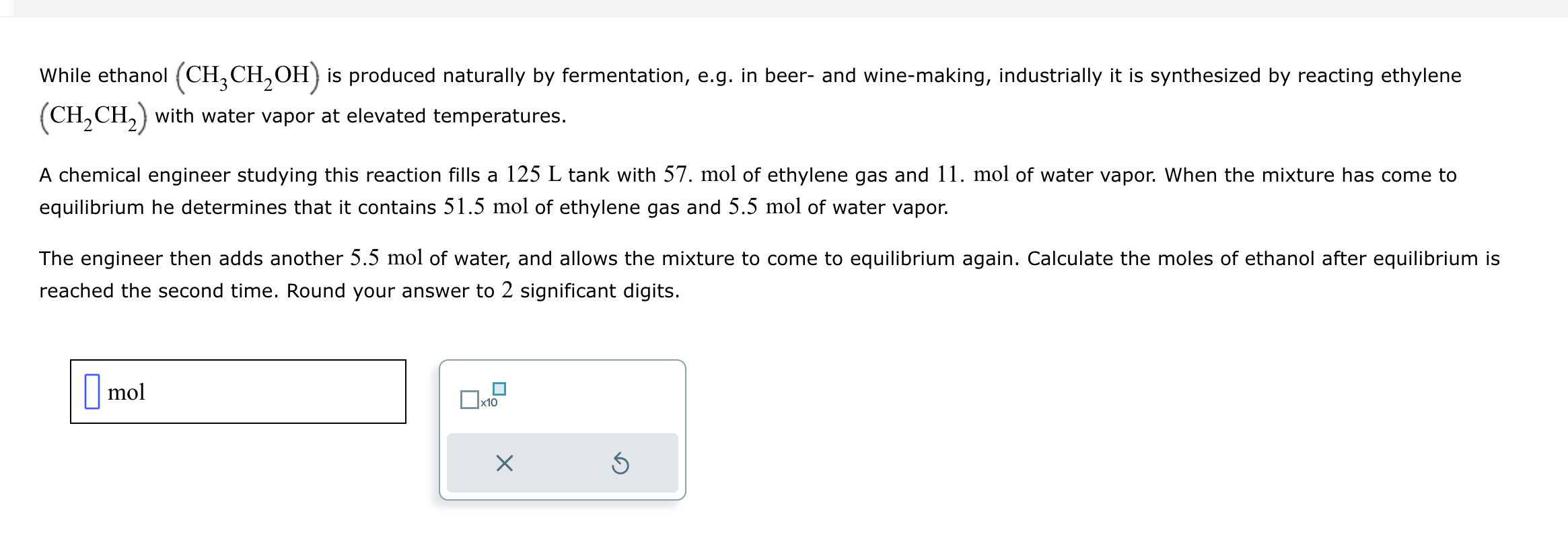 Solved While ethanol (CH3CH2OH) ﻿is produced naturally by | Chegg.com