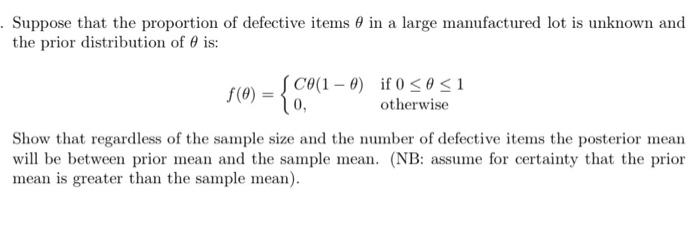 Solved . Suppose that the proportion of defective items in a | Chegg.com