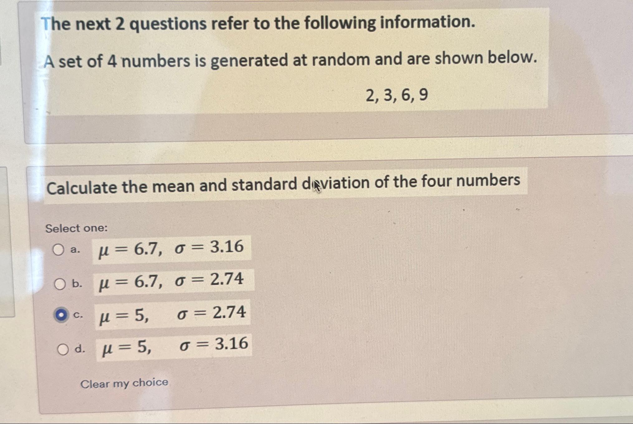 Solved The next 2 ﻿questions refer to the following | Chegg.com