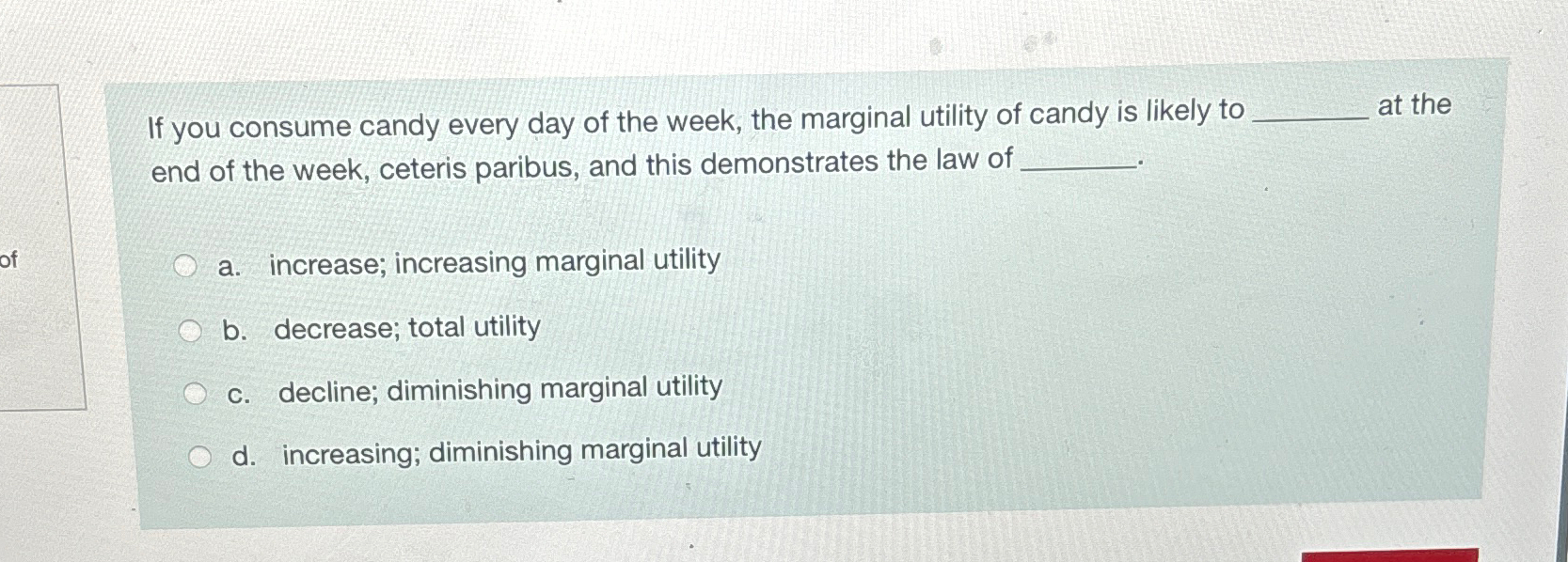 Solved If you consume candy every day of the week, the | Chegg.com