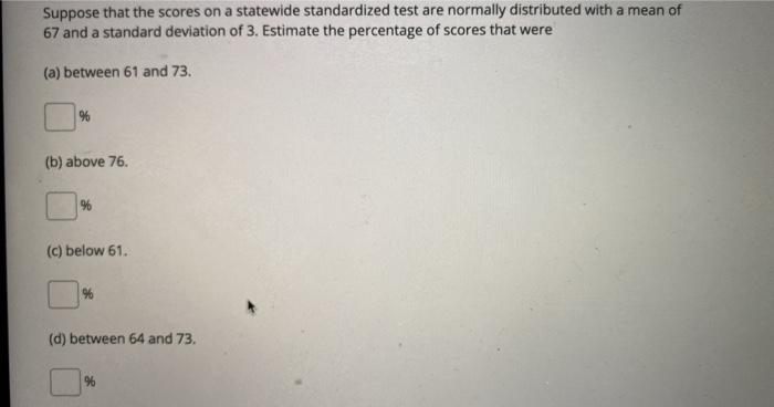 Solved In A Normal Distribution A Data Value Located 1 2