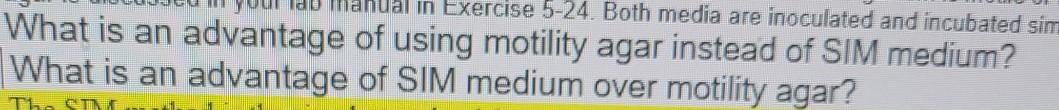 Solved Exercise 5-24. Both media are inoculated and | Chegg.com