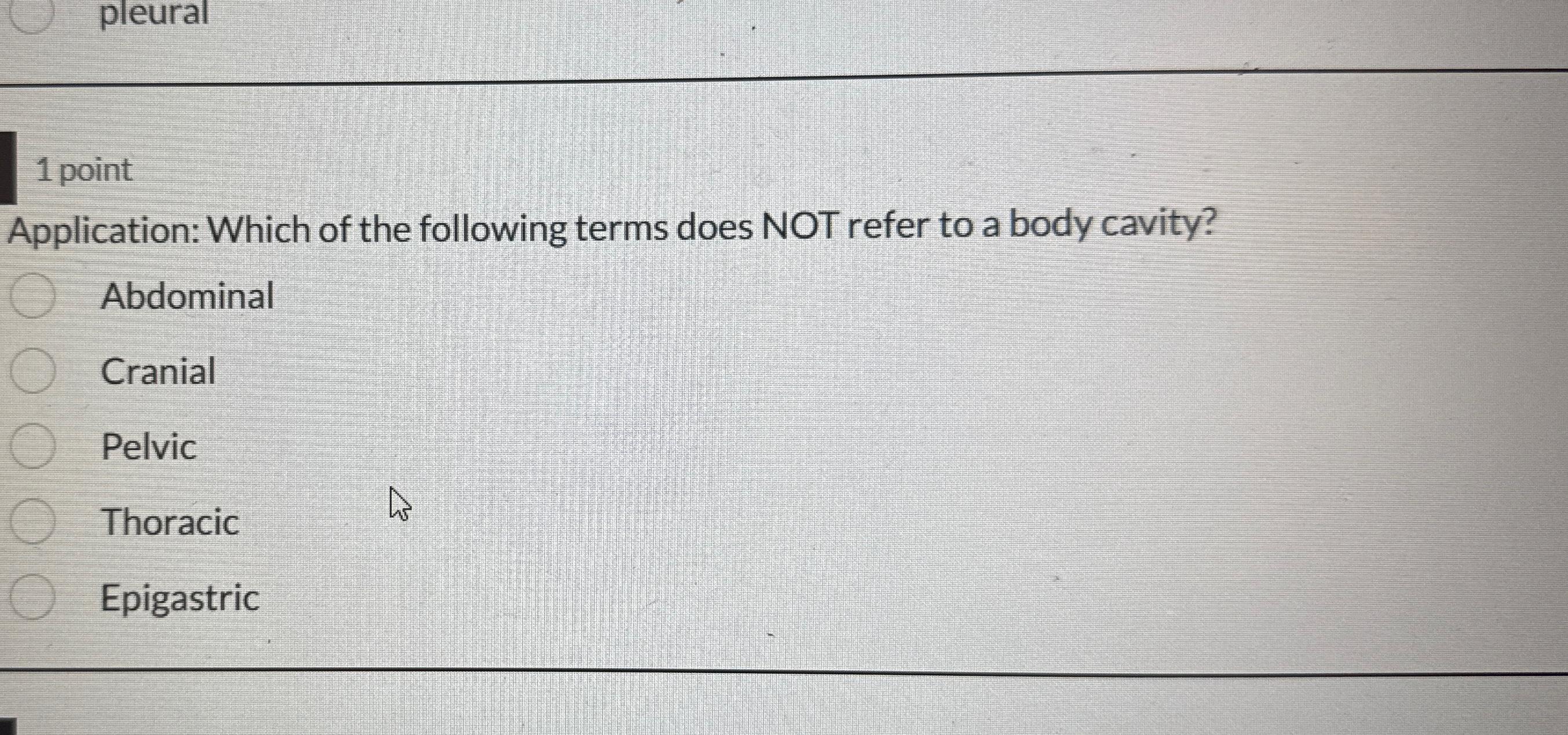 Solved Application: Which of the following terms does NOT | Chegg.com