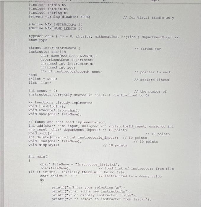 Solved finclude stdio. h finclude finclude fpragma | Chegg.com