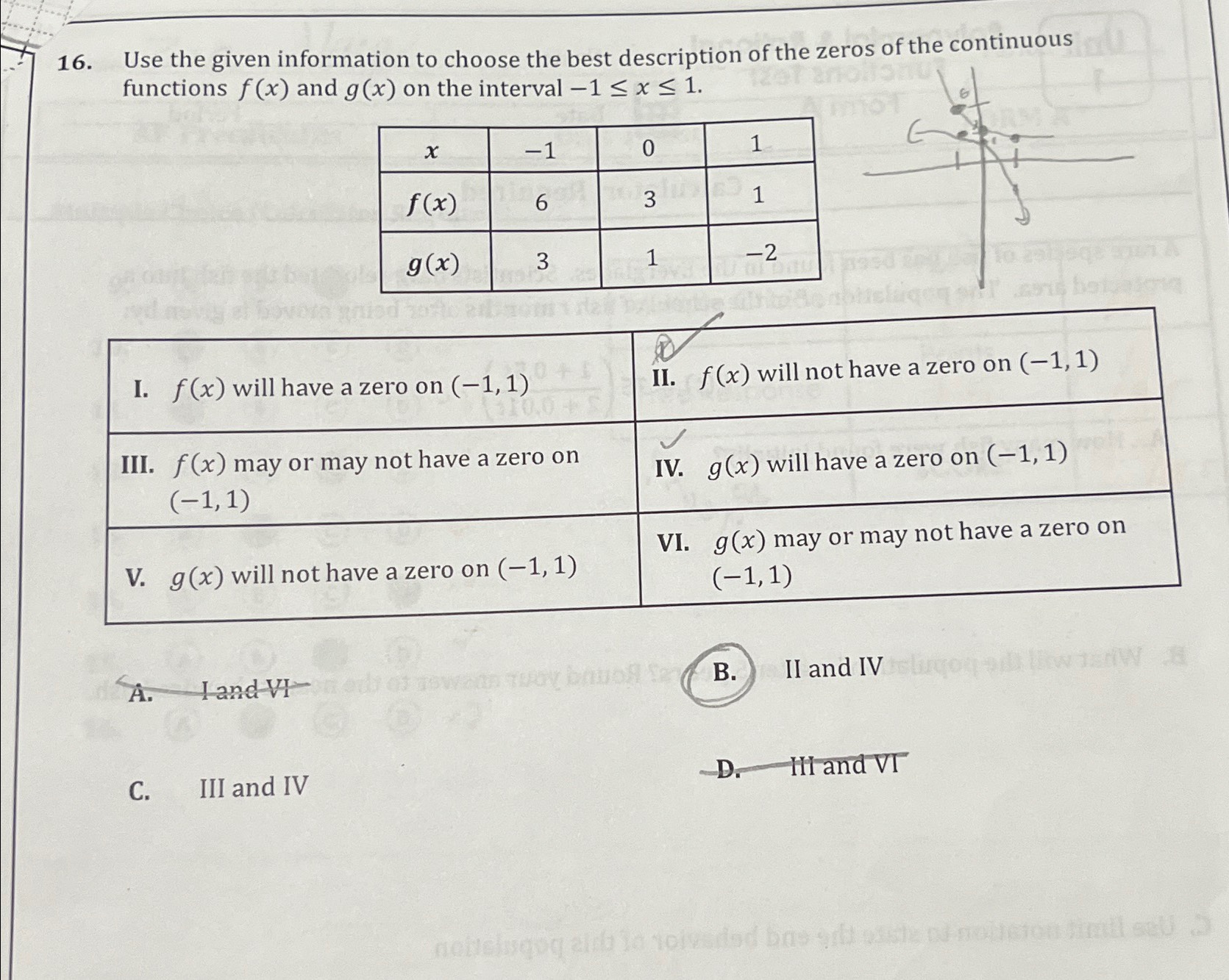 Solved Use the given information to choose the best | Chegg.com