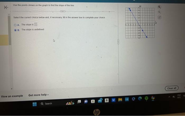 Solved Use the points shown on the graph to find the slope | Chegg.com