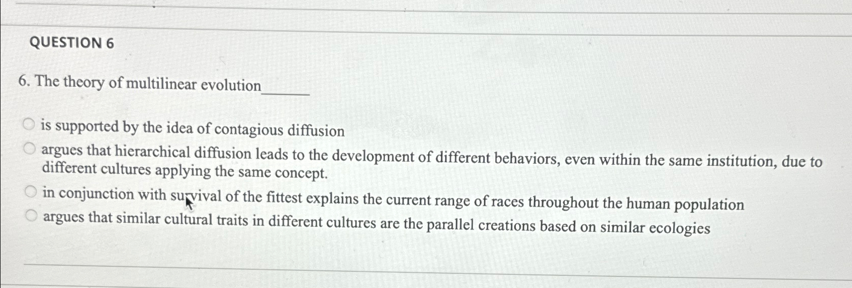 Solved QUESTION 66. ﻿The theory of multilinear evolutionis | Chegg.com