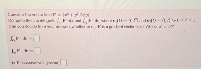 Solved Consider the vector field \\( | Chegg.com