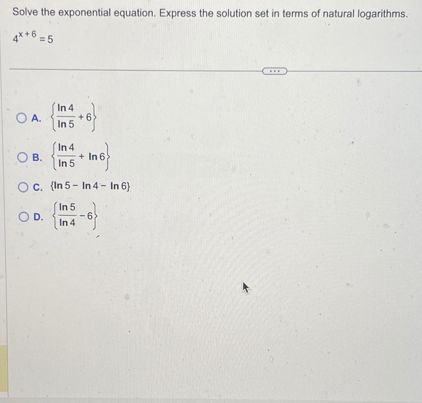 Solved Solve the exponential equation. Express the solution | Chegg.com