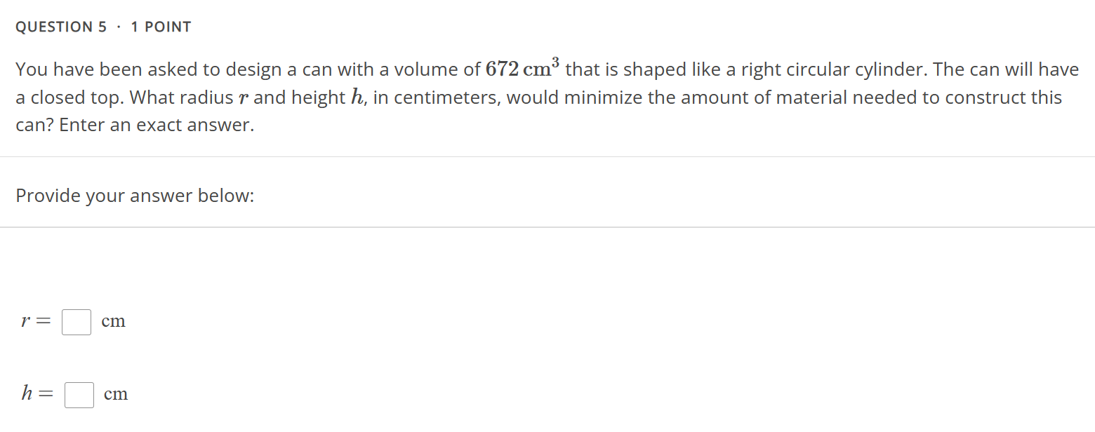 Solved QUESTION 5 * 1 ﻿POINTYou have been asked to design a | Chegg.com