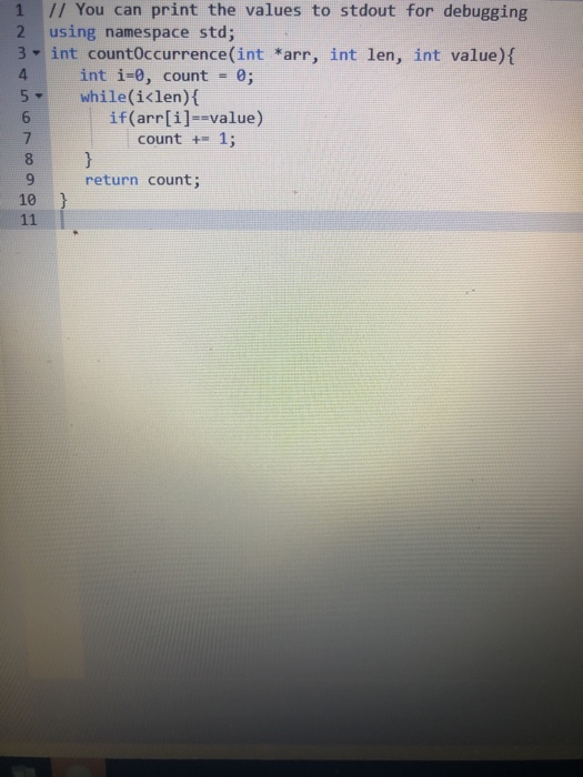 Solved The Function Countoccurrenceint Arr Int Len Int 