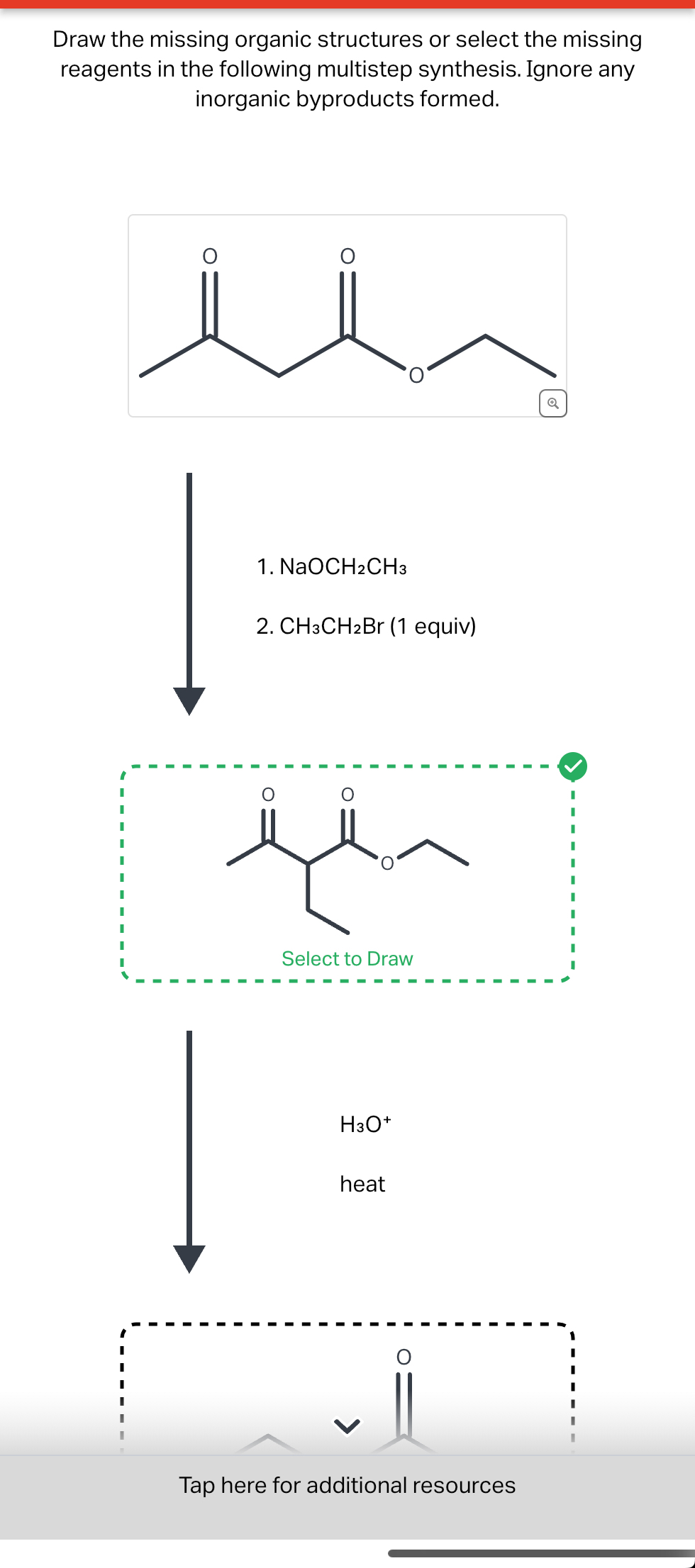 Solved Draw the missing organic structures or select the | Chegg.com