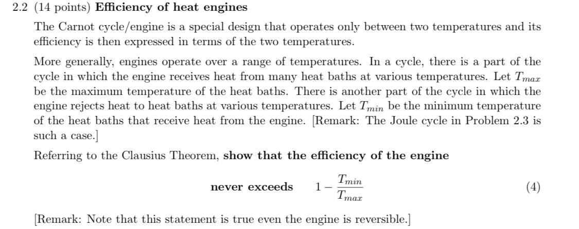 Solved 2.2 (14 ﻿points) ﻿Efficiency of heat enginesThe | Chegg.com