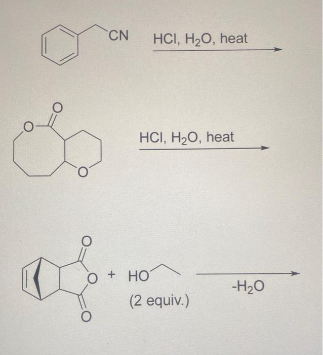 Solved HCl,H2O, heat HCl,H2O, heat | Chegg.com