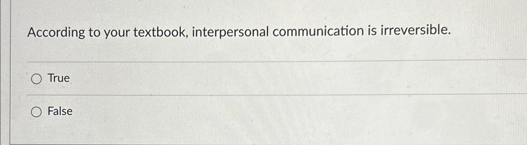 Solved According to your textbook, interpersonal | Chegg.com