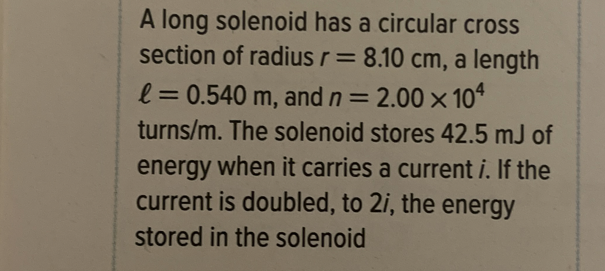 Solved A long solenoid has a circular cross section of | Chegg.com