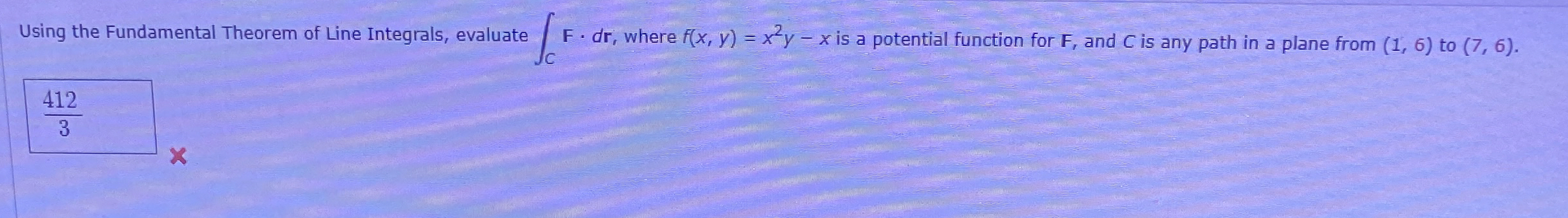 Solved Using the Fundamental Theorem of Line Integrals, | Chegg.com