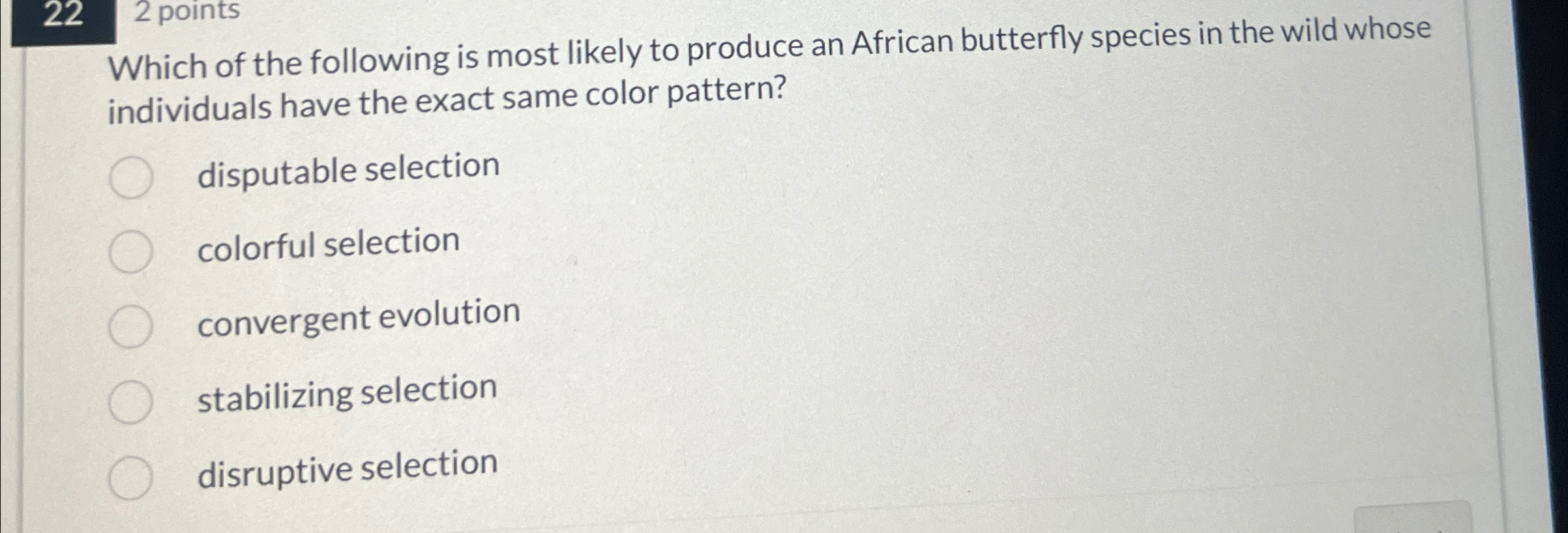Solved 222 ﻿pointsWhich of the following is most likely to | Chegg.com