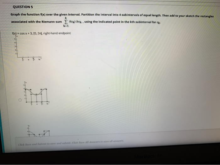 Solved QUESTIONS Graph the function f(x) over the given | Chegg.com