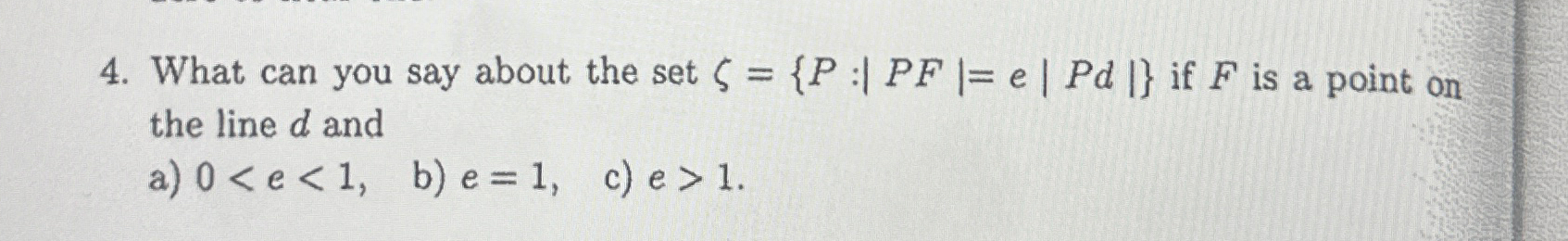 Solved ONLY PART B PLEASE What can you say about the set | Chegg.com