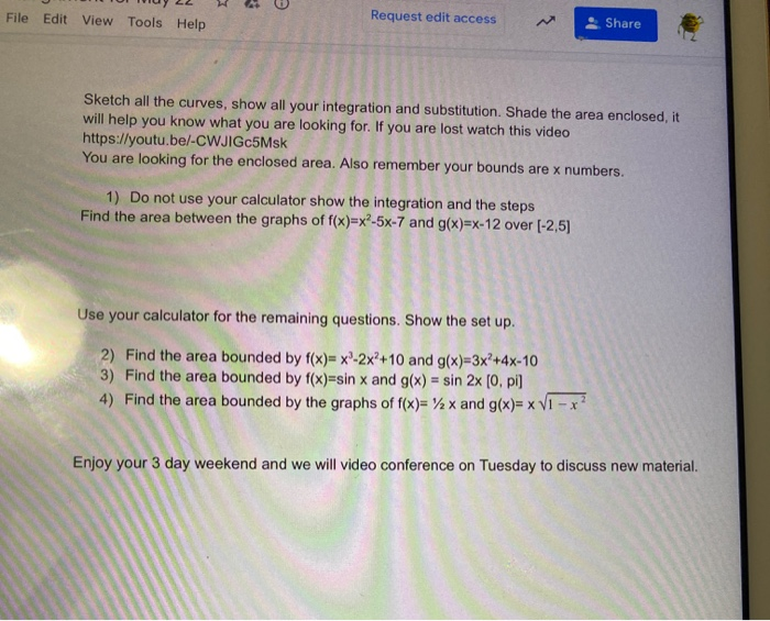 Solved Assignment Inment for May 21 Request edit access | Chegg.com