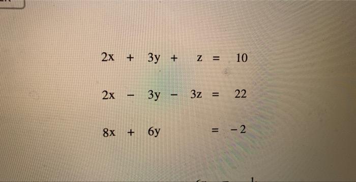 Solved SYSTEM OF LINEAR EQUATIONS In Exercises | Chegg.com