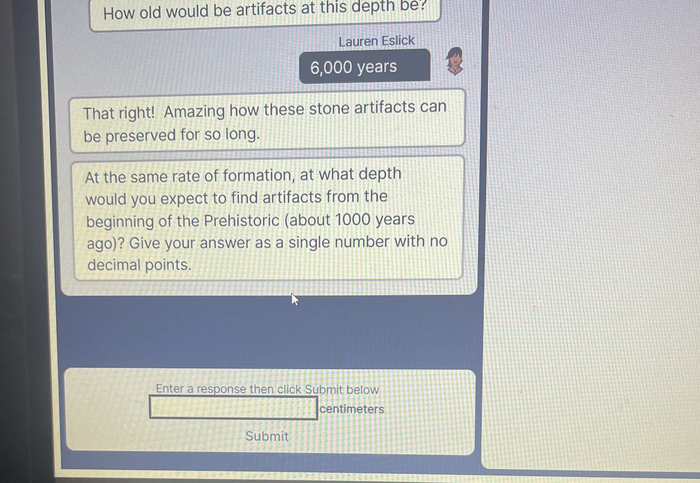 Solved How old would be artifacts at this depth be?Lauren | Chegg.com