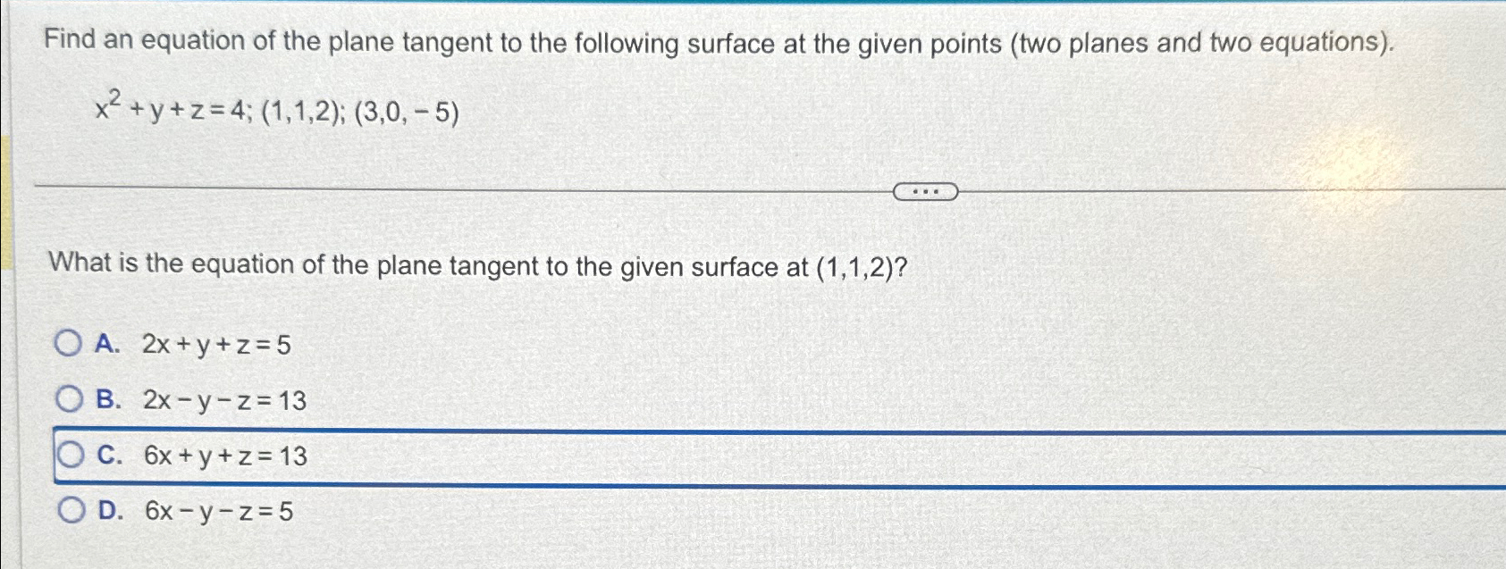 Solved Find an equation of the plane tangent to the | Chegg.com