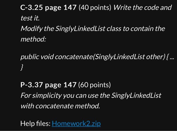 Solved P-3.37 page 147 (60 points) For simplicity you can | Chegg.com