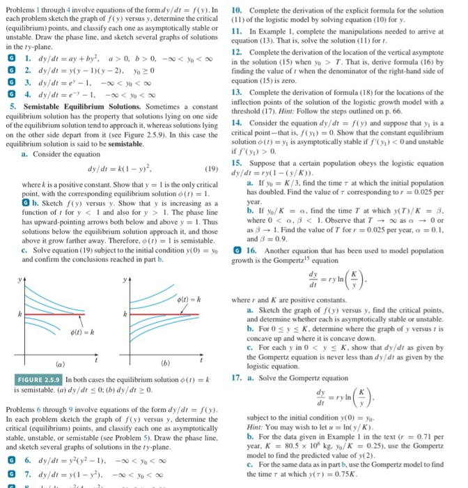 Solved Problems I through 4 involve equations of the form | Chegg.com