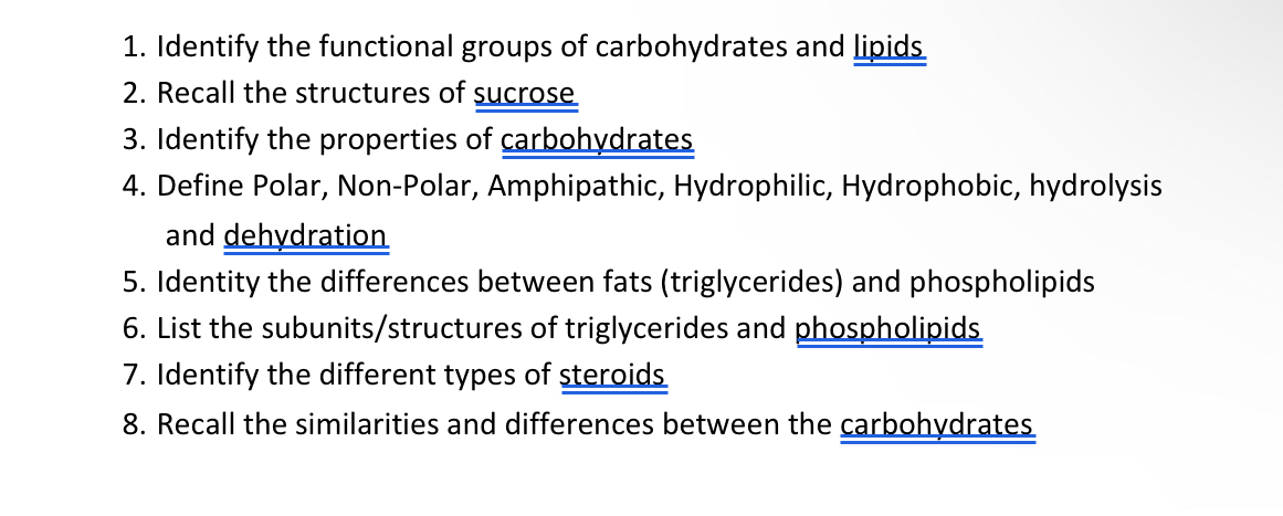 Solved Identify the functional groups of carbohydrates and | Chegg.com