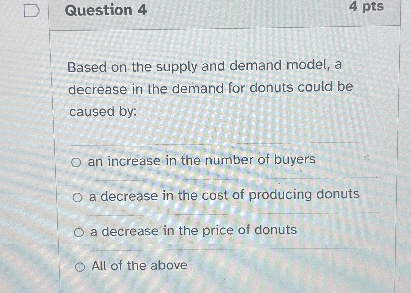 Solved Question 44 ﻿ptsBased on the supply and demand model, | Chegg.com