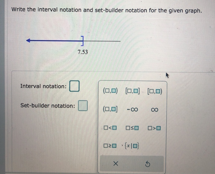 Solved Write the interval notation and set-builder notation | Chegg.com