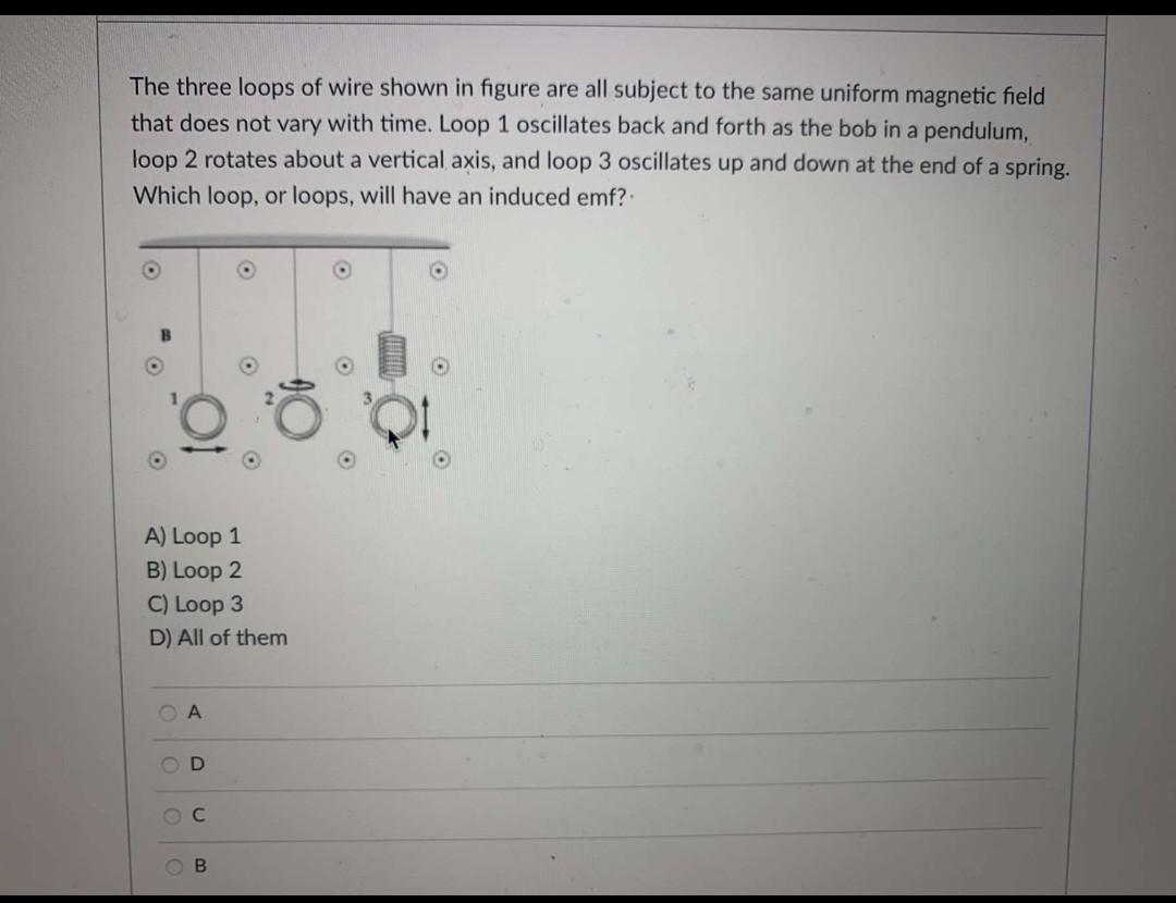 Solved The three loops of wire shown in figure are all | Chegg.com