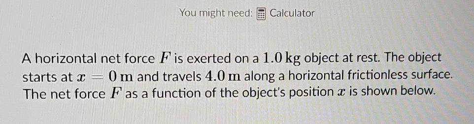 You might need: 国 Calculator\\nA horizontal net force | Chegg.com