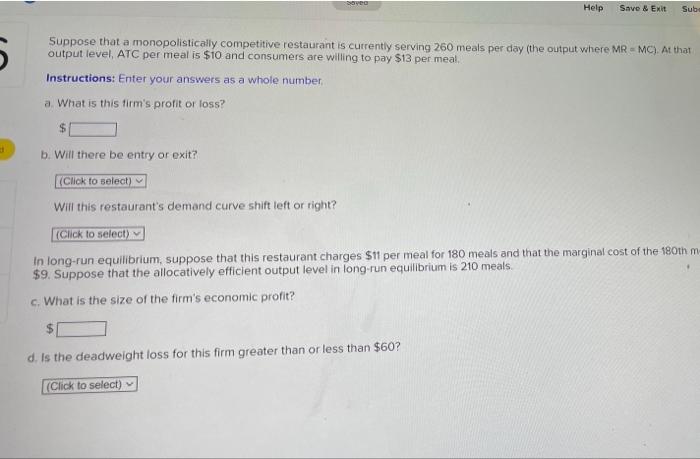 Solved SOVO Help Save & Exit Sub Suppose that a | Chegg.com