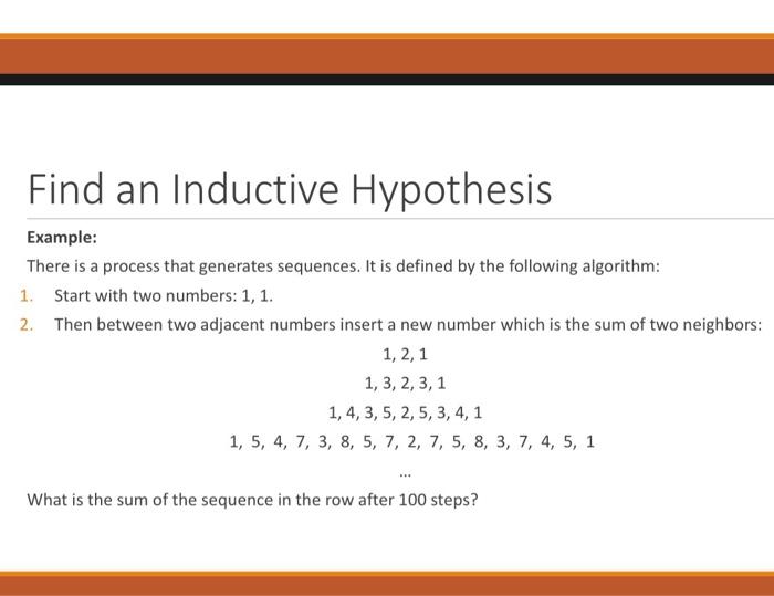 Solved Find an Inductive Hypothesis Example: There is a | Chegg.com