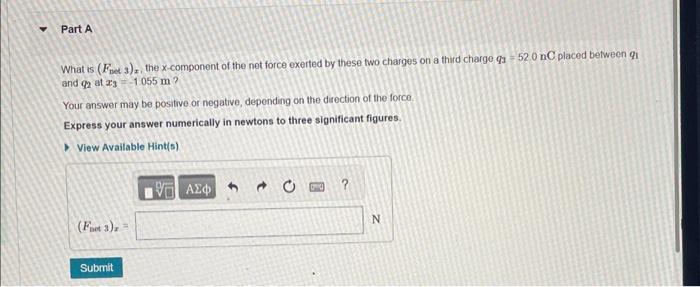 Solved What is (Fnet )2, the x-component of the net force | Chegg.com