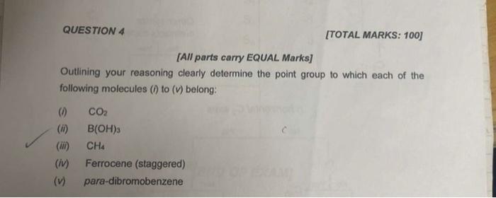 Solved [TOTAL MARKS: 100] [All parts carry EQUAL Marks] | Chegg.com