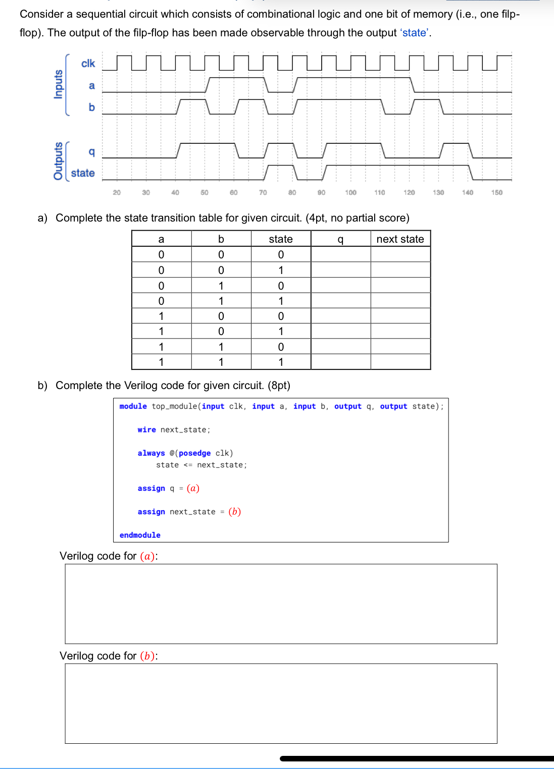 Consider a sequential circuit which consists of | Chegg.com