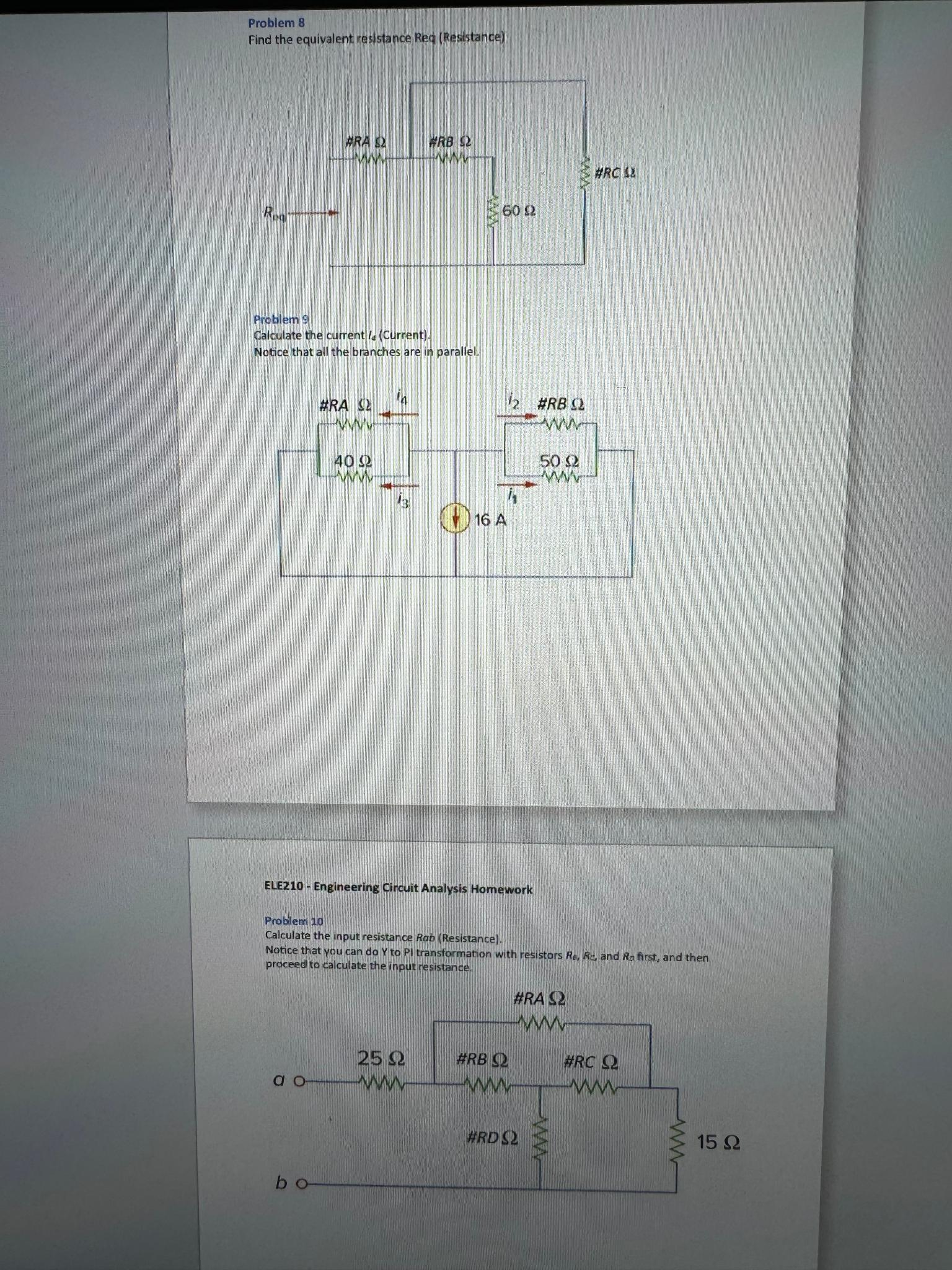 Solved Problem 8Find the equivalent resistance Req | Chegg.com