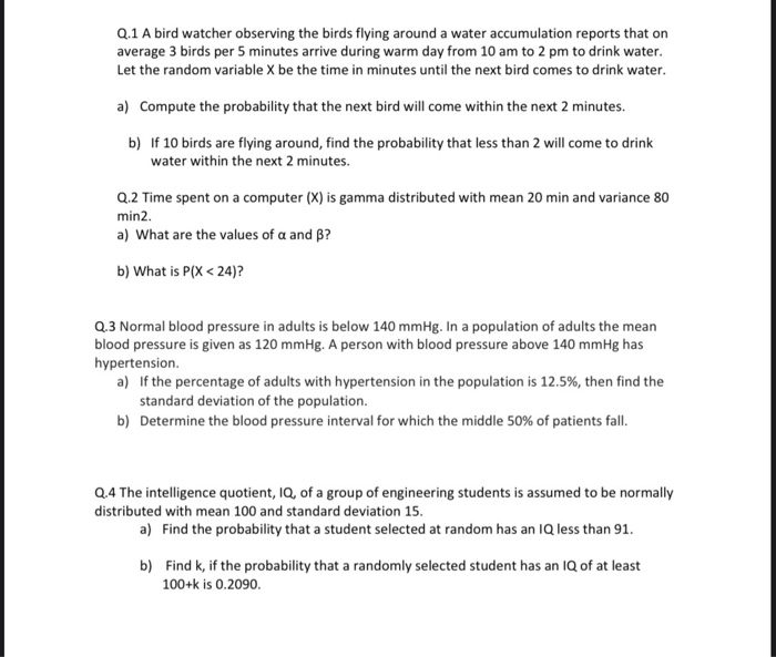 Solved Q.1 A bird watcher observing the birds flying around | Chegg.com