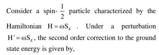 Solved Consider a spin- 12 ﻿particle characterized by the | Chegg.com