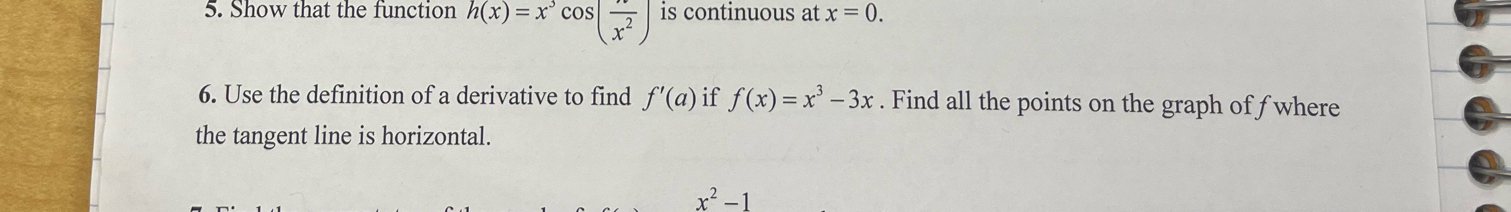 Solved Use the definition of a derivative to find f'(a) ﻿if | Chegg.com