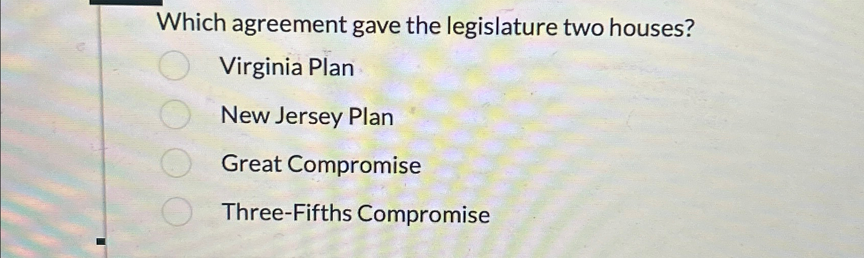Solved Which agreement gave the legislature two | Chegg.com