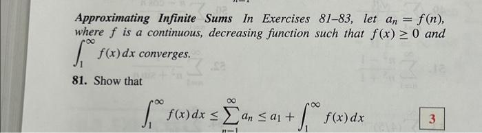 Solved Approximating Infinite Sums In Exercises 81-83, let | Chegg.com Solved Approximating Infinite Sums In Exercises 81-83, let | Chegg.com